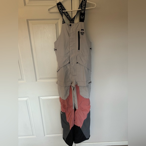 Montec | Jackets & Coats | Montec Womens Ski Bib Pinkblackgray | Poshmark